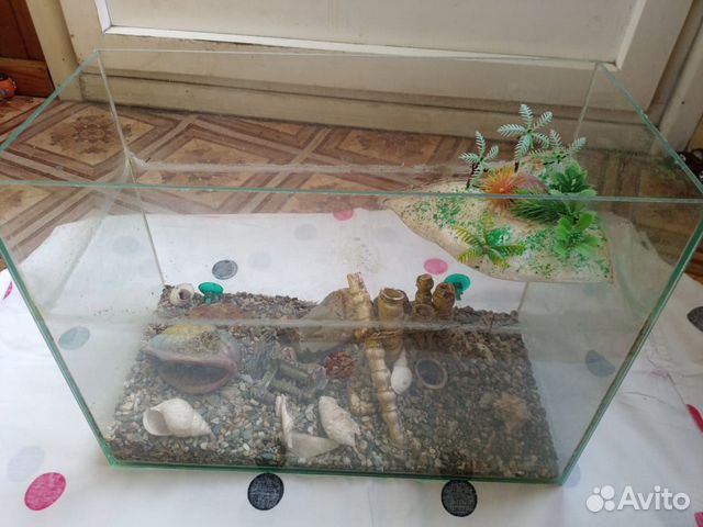 Аквариум 20л с островком (+ компрессор в подарок)