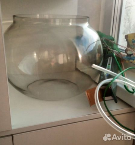 Круглый аквариум 20 л. с оборудованием