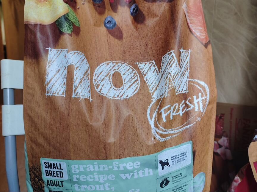 Беззерновой корм для собак малых пород NOW 9,98кг