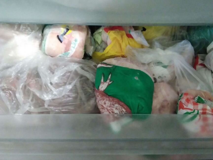 Обрезь с мяса, кур (всего 2кг)