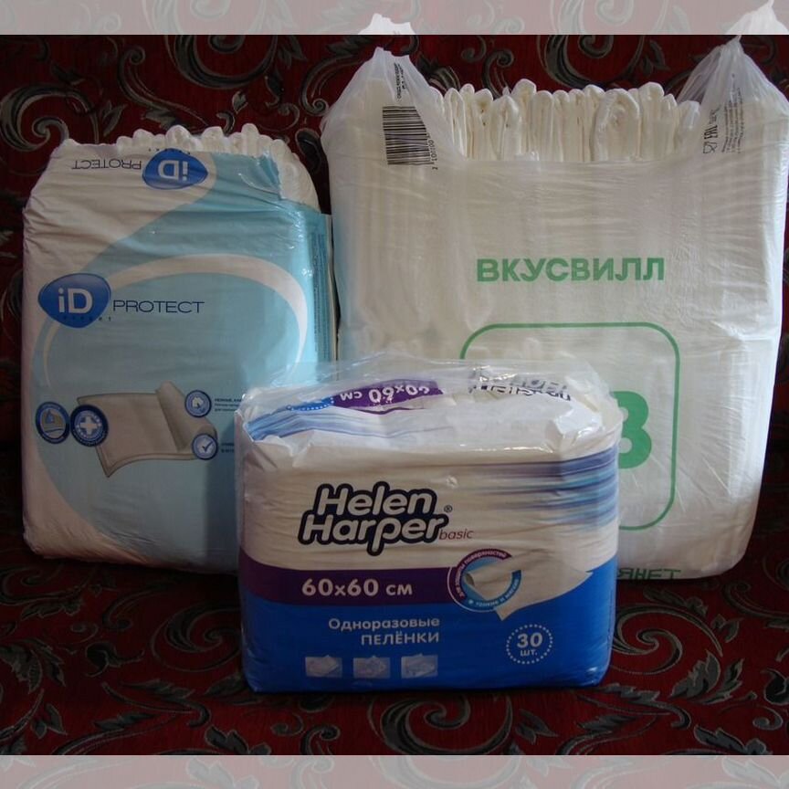 Пелёнки одноразовые 40*60 и 60*60