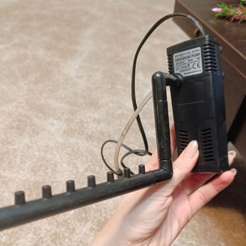 Компрессор с фильтром в аквариум