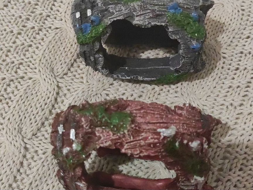 Декор для аквариума бочка