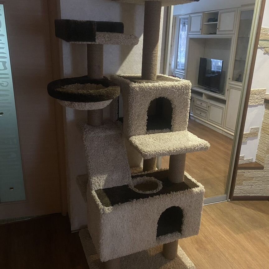 Когтеточка домик для кошки бу