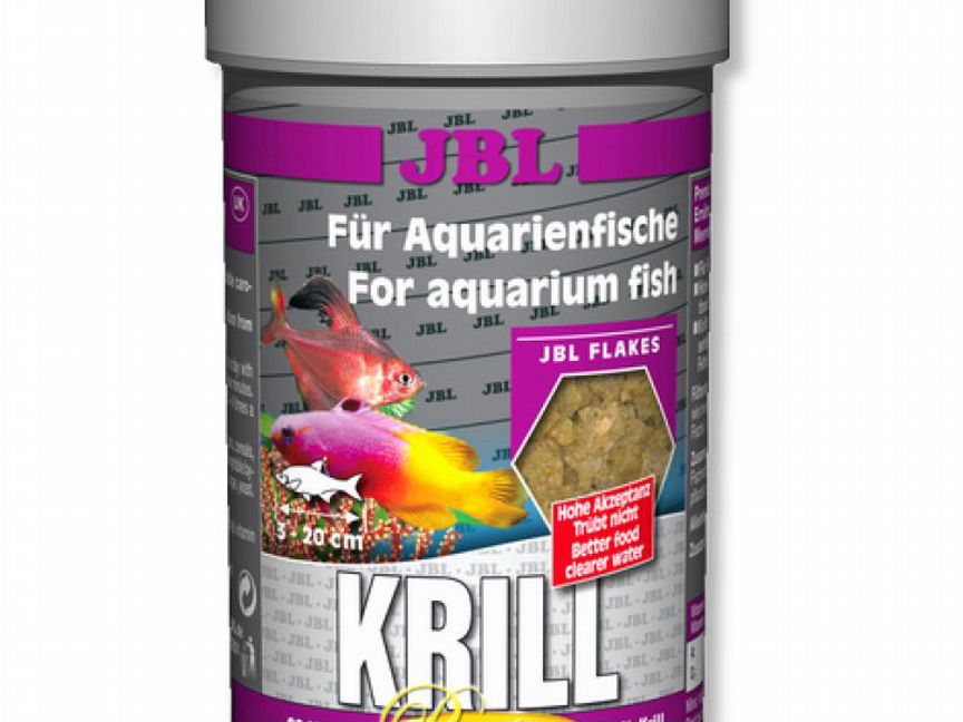 JBL Корм премиум, хлопья с крилем д/пресн. и морск