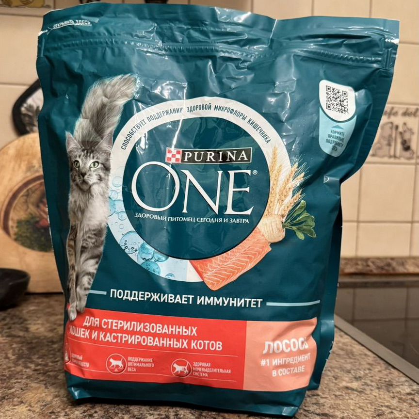 Корм Purina One для стерилизованных кошек, 1,5 кг