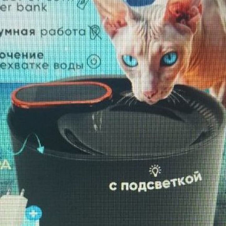 Поилка для кошек с сумкой