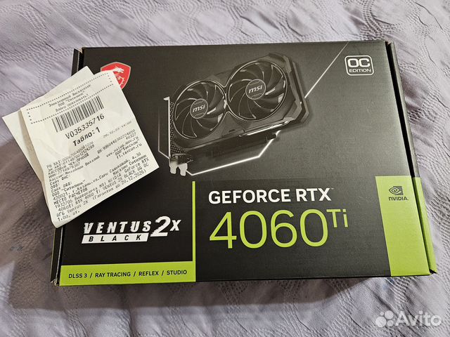 Новая MSI RTX 4060 Ti OC Dual купить в Казани | Электроника | Авито
