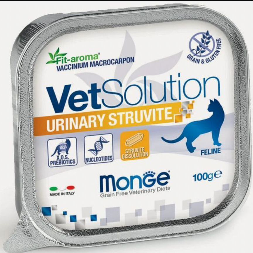 Влажный корм monge urinary struvite 5 шт