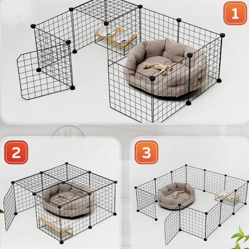 Вольер сборный из 18 секций