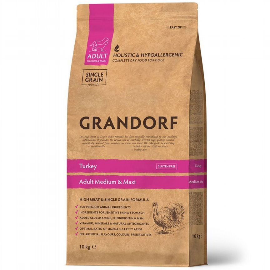 Корм grandorf для собак индейка 10кг