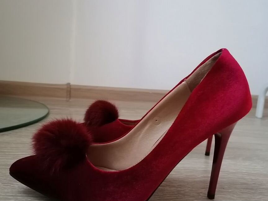 Туфли новые бордо с норкой