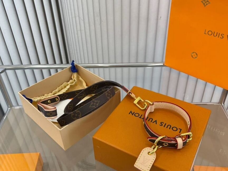 Ошейник и поводок Louis Vuitton