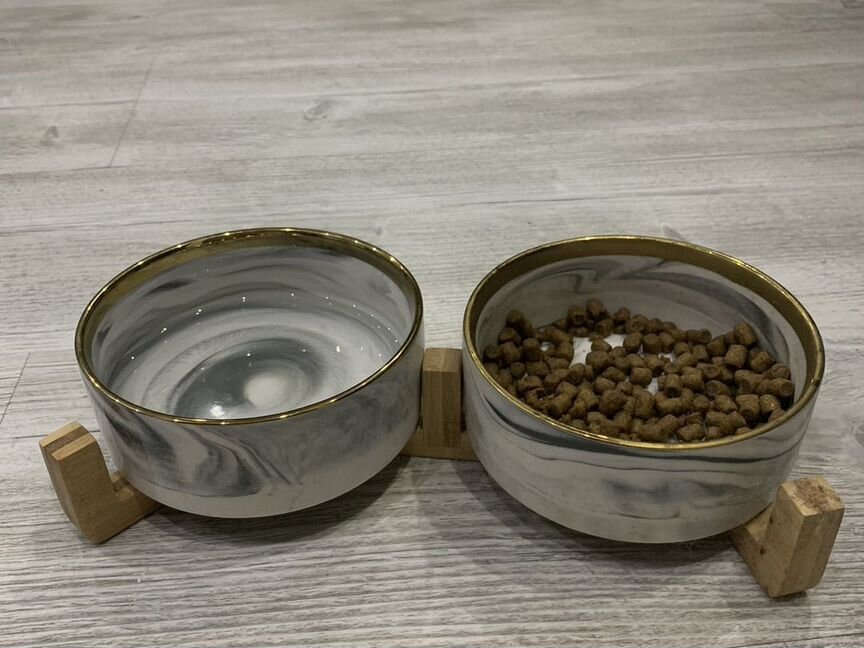 Миска для кошек двойная