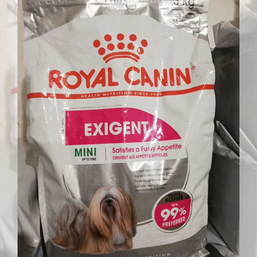 Корм для собак Royal Canin Mini Exigent 3 кг(повре