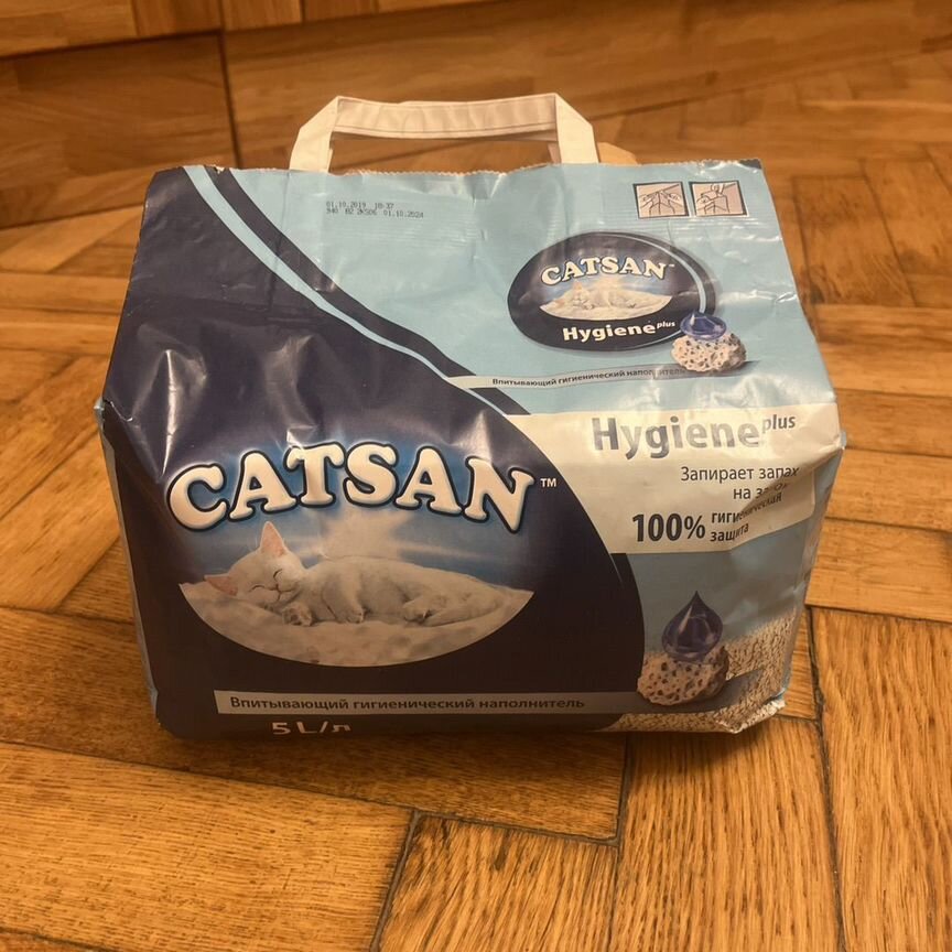 Наполнитель для кошек Catsan Hygiene+ 5 кг