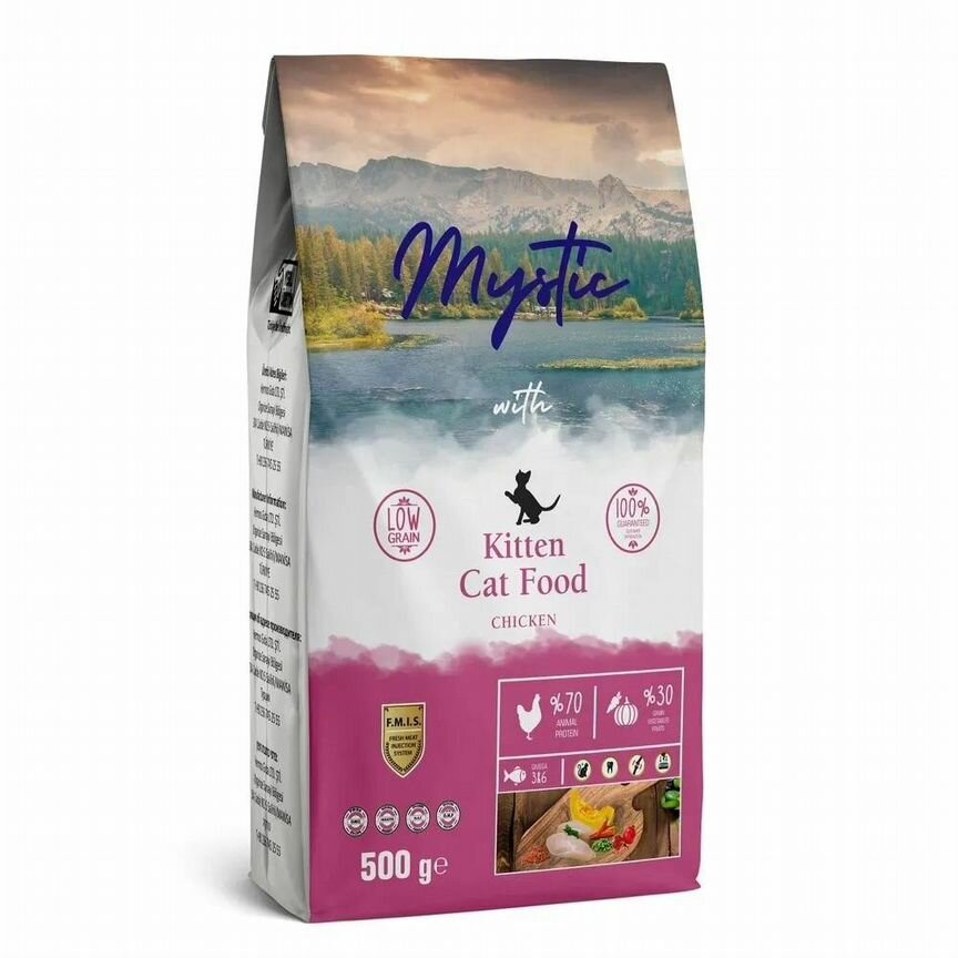 Mystic сухой корм для котят с курицей 500г