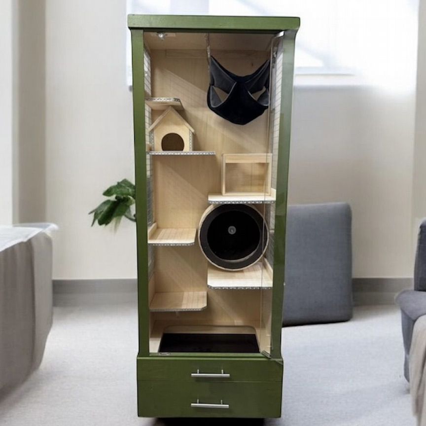 Витрина клетка для грызунов 155 см