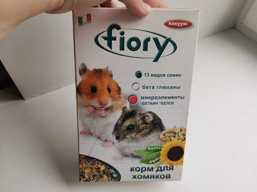 Корм для хомяков Fiory Италия
