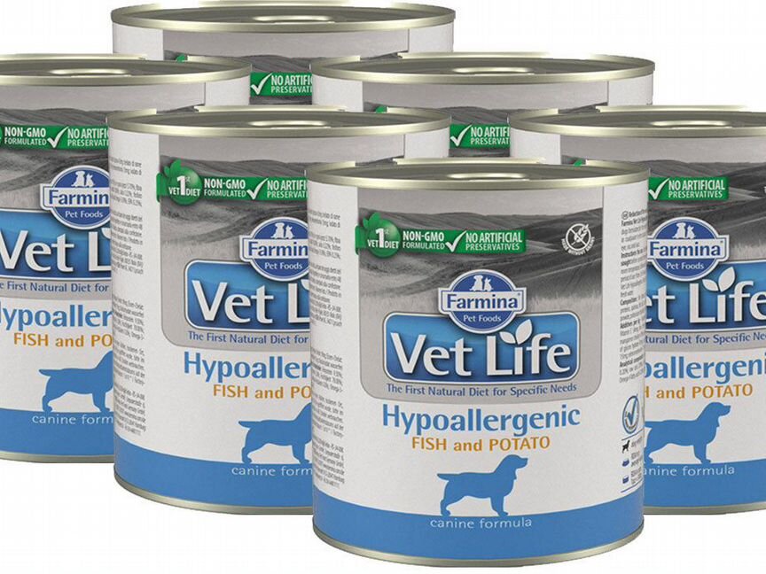Vet Life гипоаллергенный корм д/собак распакован