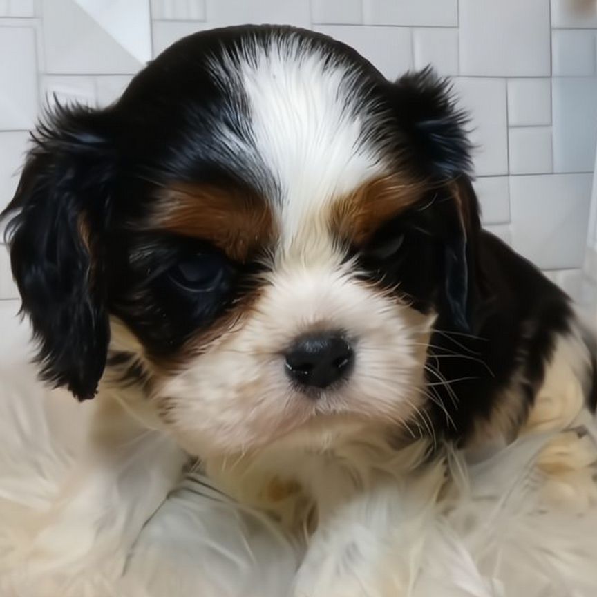 Кавалер кинг-чарльз-спаниель, щенок