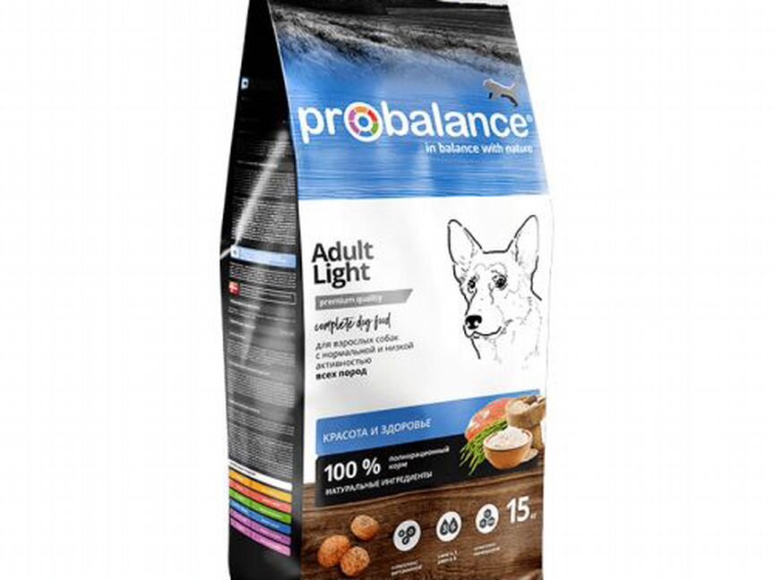 Корм для собак Probalance 15 кг в ассортименте