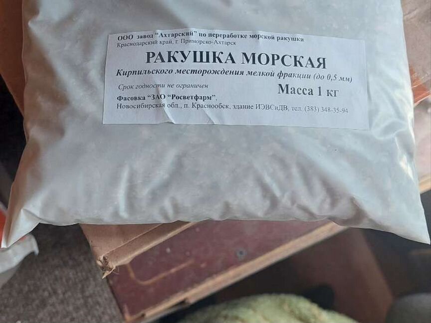 Ракушка морская кормовая