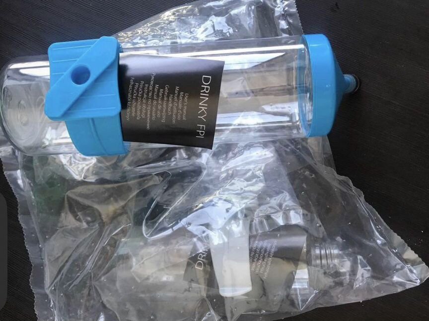 Поильник поилка ferplast новая серый голубой