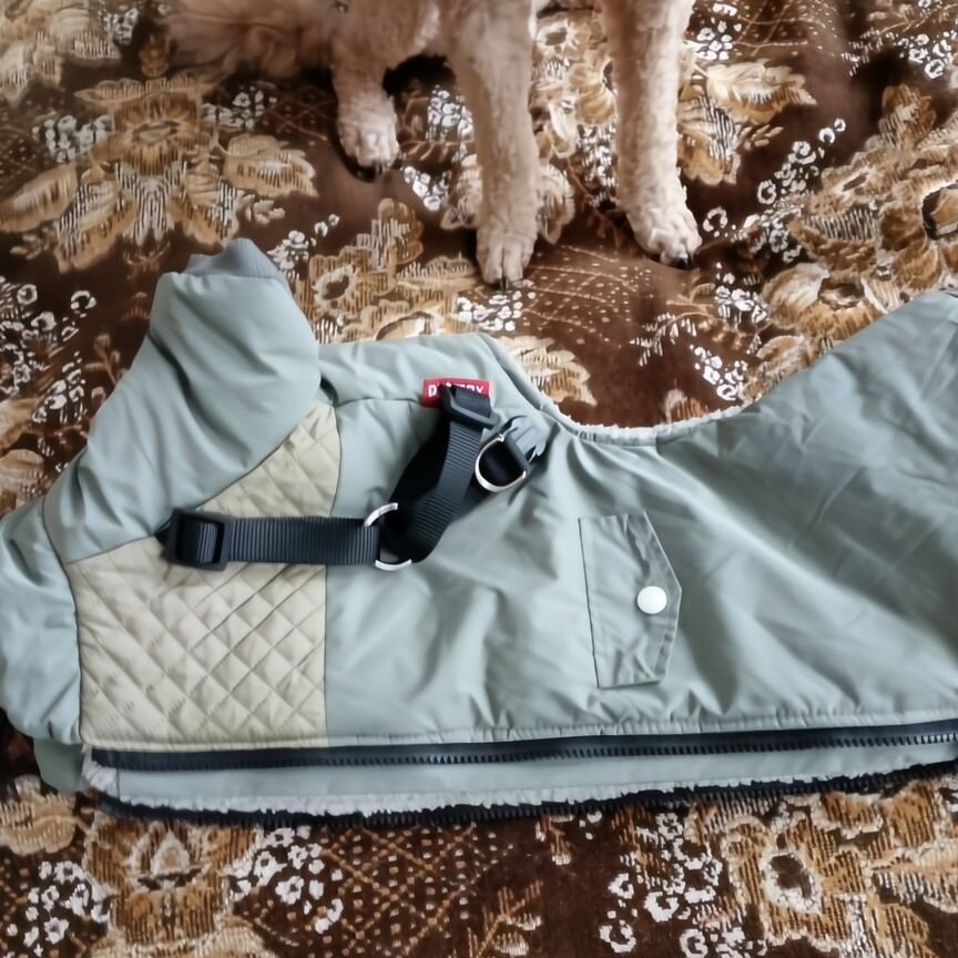 Зимний комбинезон для средней собаки