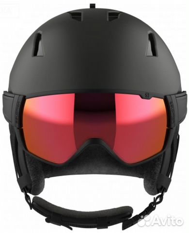 Шлем горнолыжный с визором Salomon Driver Black купить в Москве | Хобби ...