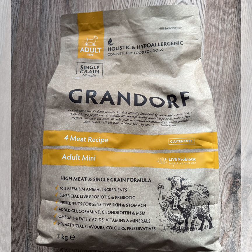 Корм для собак grandorf 3 кг