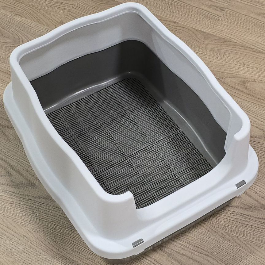 Лоток для кошек большой с сеткой 53x43x27