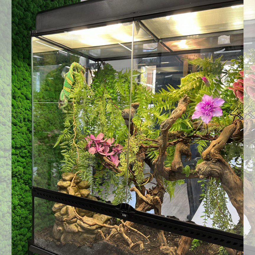 Террариум 90х45х90 Exo terra с декором