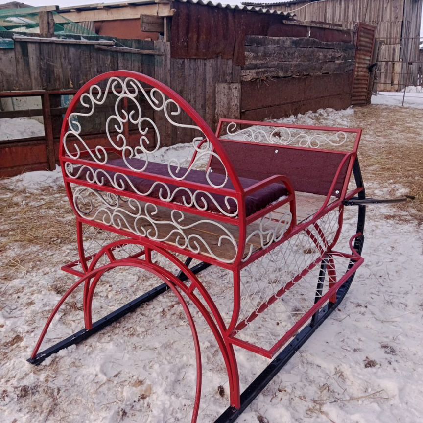 Саночки для запряжки лошади,прогулочно беговые