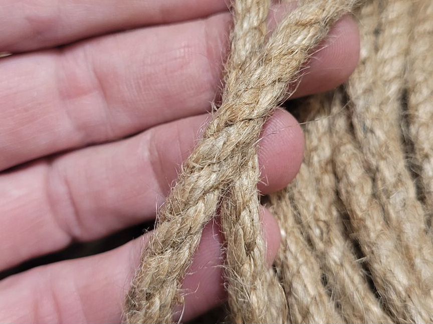 Веревка 8мм для когтеточки, домика для кошки