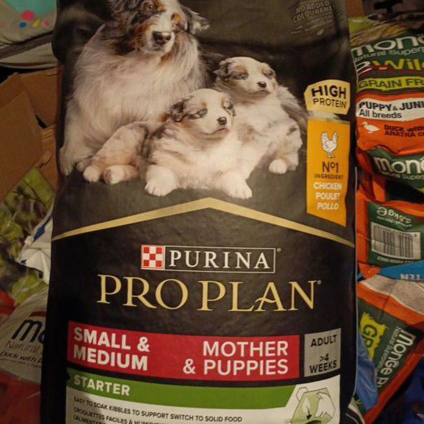 Корм для собак pro plan starter