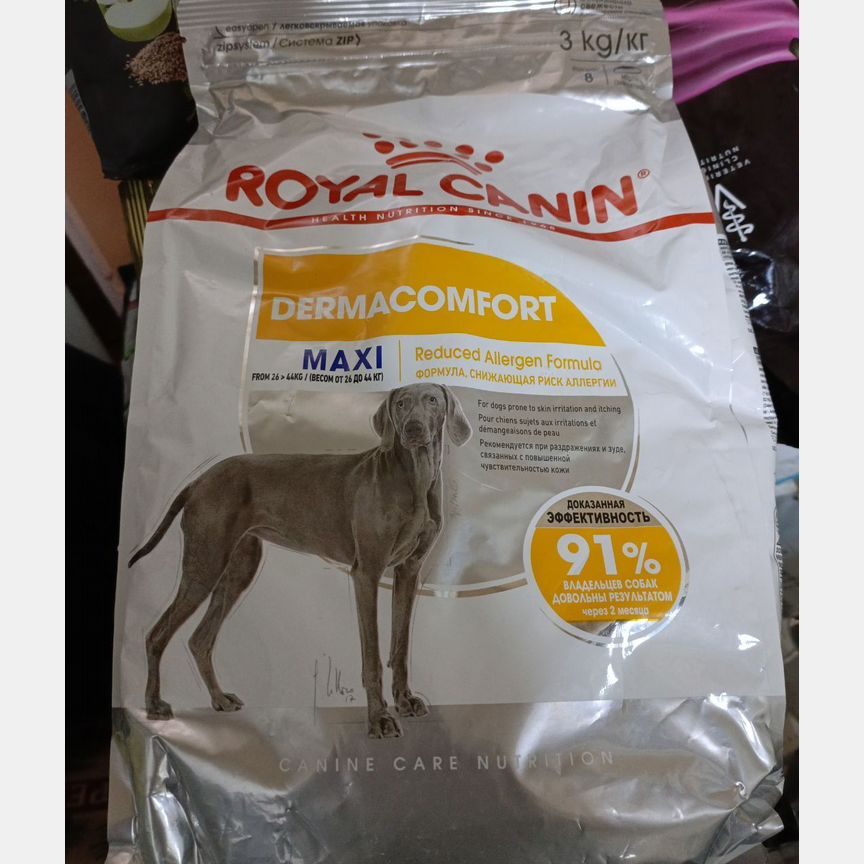 Корм для собак royal canin dermacomfort maxi