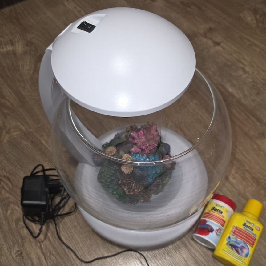 Аквариум круглый с фильтром