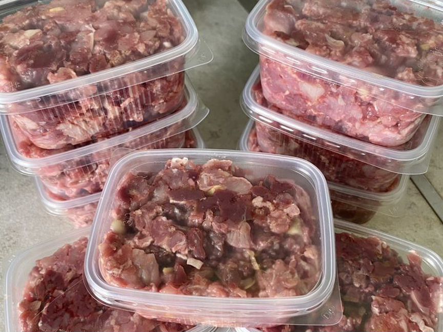 Натуральный корм для кошек, мясной микс, кунокаша