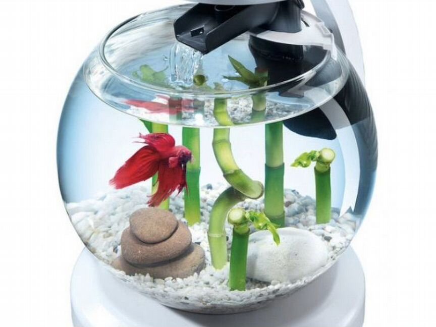 Аквариум tetra Cascade Globe шар белый 6,8 л