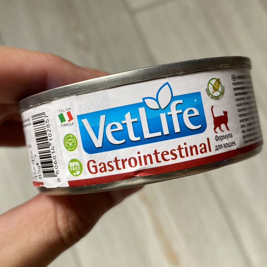 Корм влажный кошачий VetLife Gastrointestinal