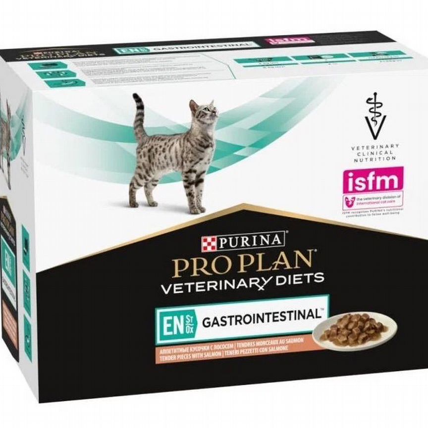 Влажный корм для кошек Pro Plan EN лосось, курица