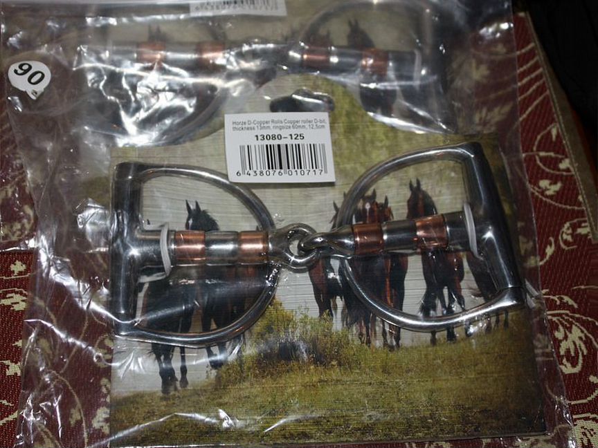 Трензель c D-образными кольцами медными роликами