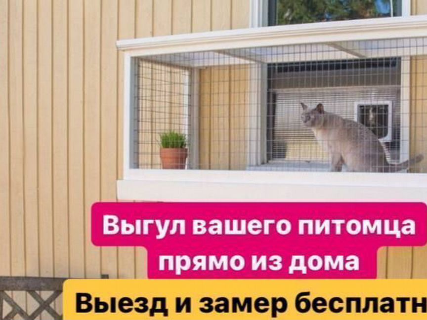 Балкончик для выгула кошки