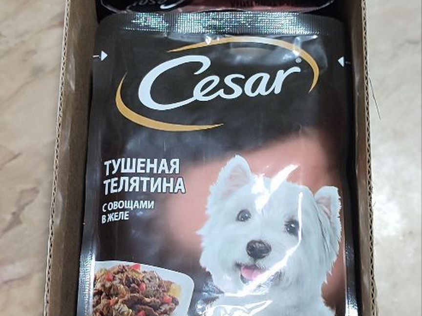 Влажный корм для собак Cesar/Цезарь