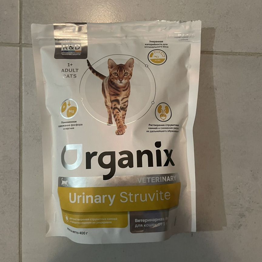 Корм для кошек Organix urinary struvite
