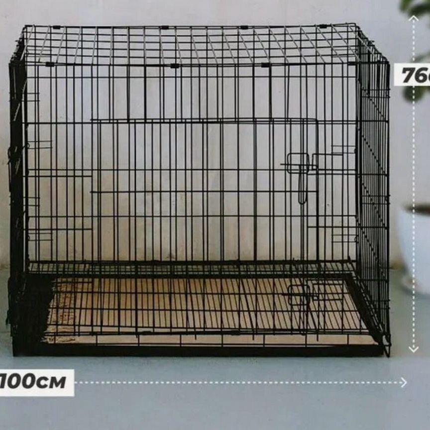 Клетка для собак с фальшдном