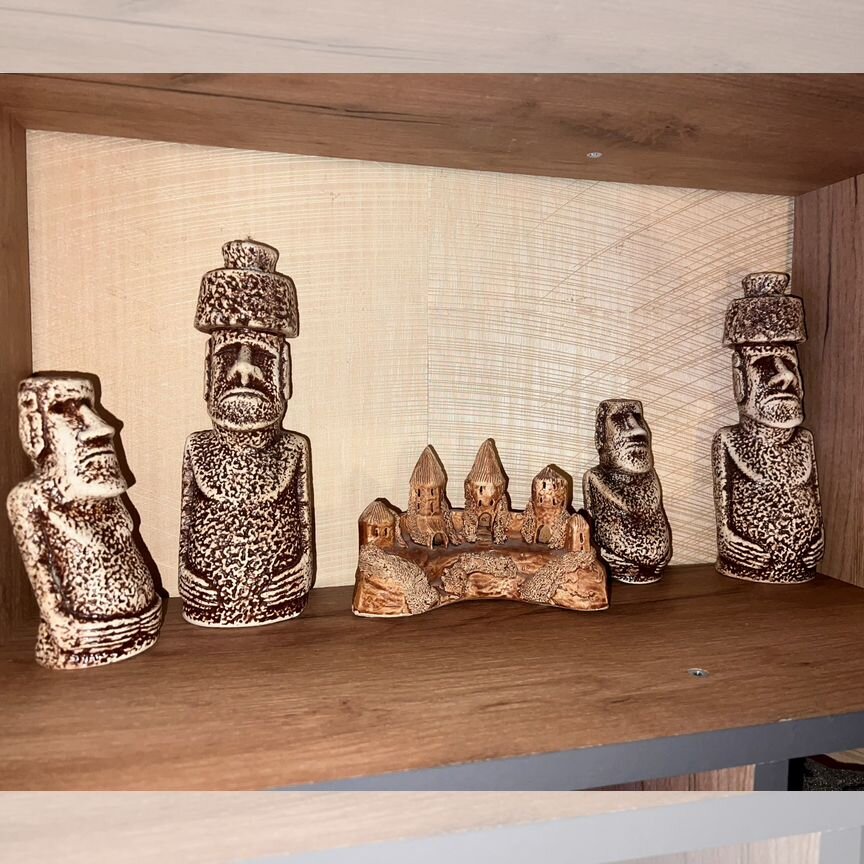 Декорация для аквариума Моаи