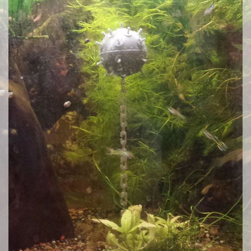 Декор в аквариум морская мина