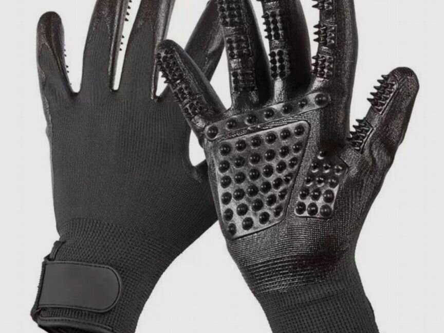 Перчатки для вычёсывания шерсти